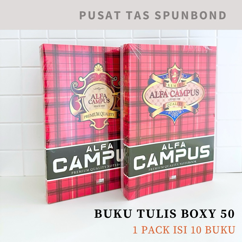 Jual Buku Tulis Campus Boxy 50 - Boxy 50 Lembar Alfa Campus | Shopee Indonesia