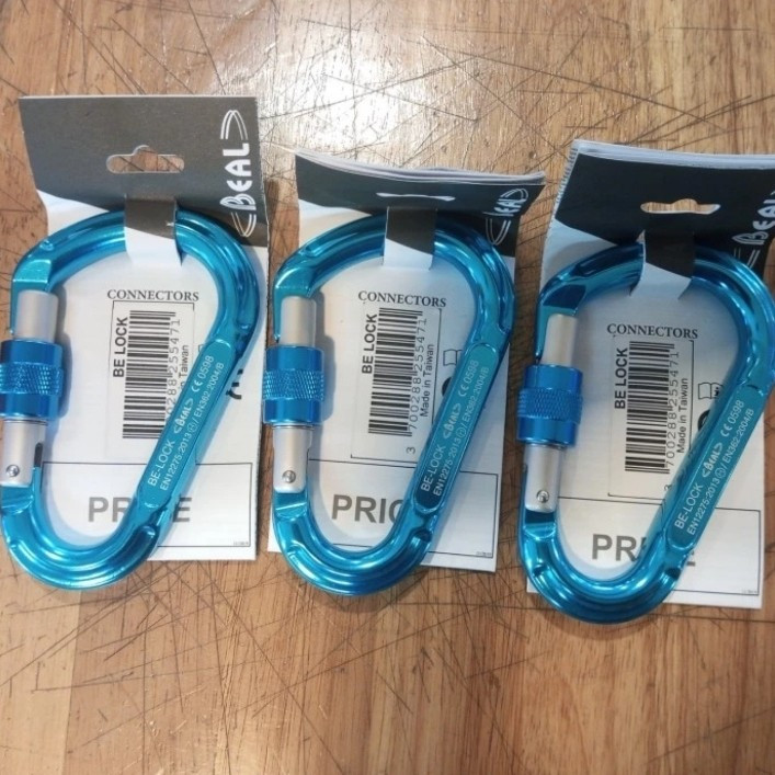 Jual Carabiner Beal Be Lock Screw Gate Original / Climbing Carabiner ...