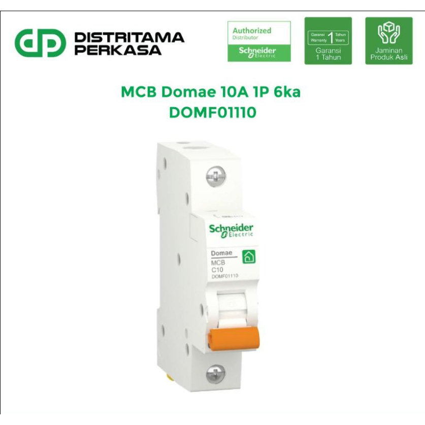Jual Schneider Domae MCB 10A 1P 6ka - DOMF01110 | Shopee Indonesia