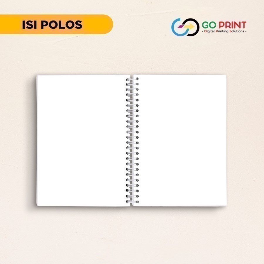 Jual Notebook Hardcover Custom A5 Spiral / Buku Catatan / Block Note Custom - Isi HVS Polos 50 ...