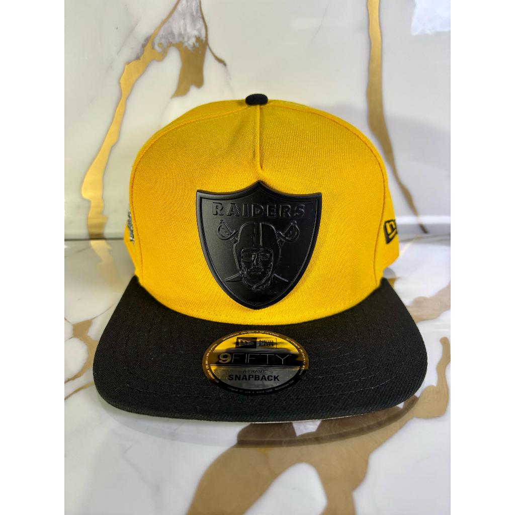 Jual Topi New Era Las Vegas Raiders Yellow 60th Anniversary Metal Badge ...