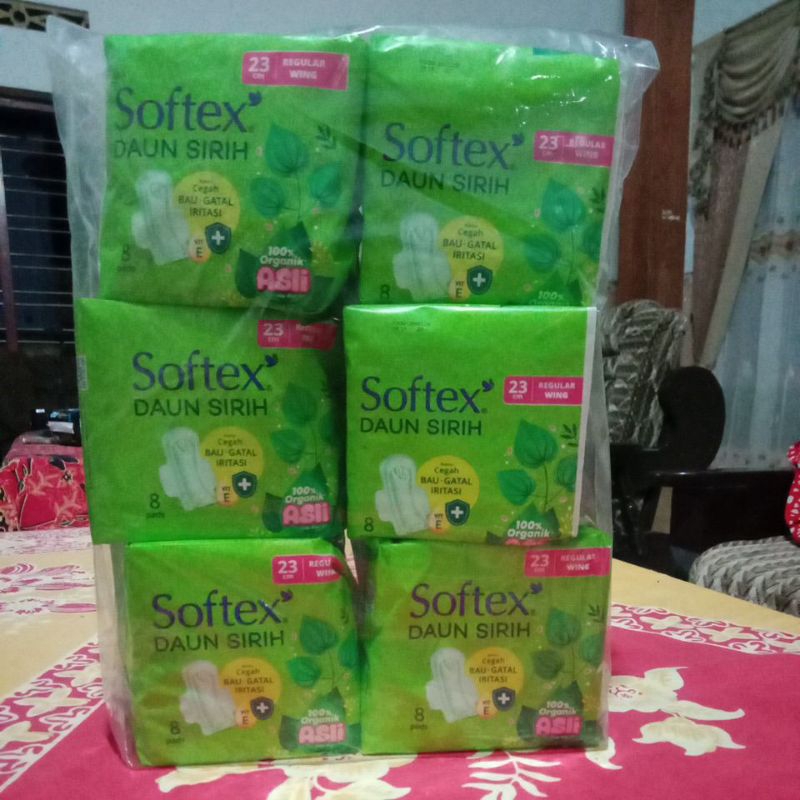 Jual 6 PACK SOFTEX DAUN SIRIH WINGS 23 CM ISI 8 PADS | Shopee Indonesia