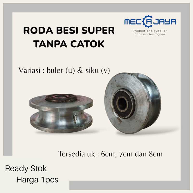 Jual Roda Besi As Tanpa Catok hanya roda saja | Roda pagar besi As ...
