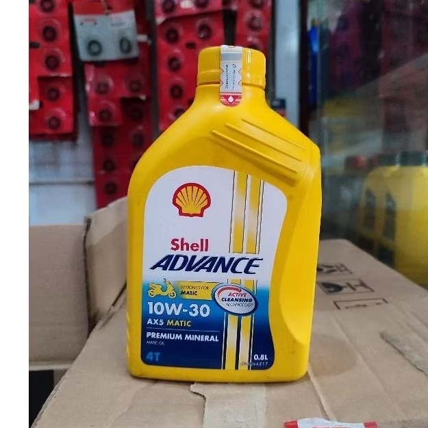 Jual Oli Motor Shell Advance AX5 Matic 10W/30 0,8L Original | Shopee Indonesia