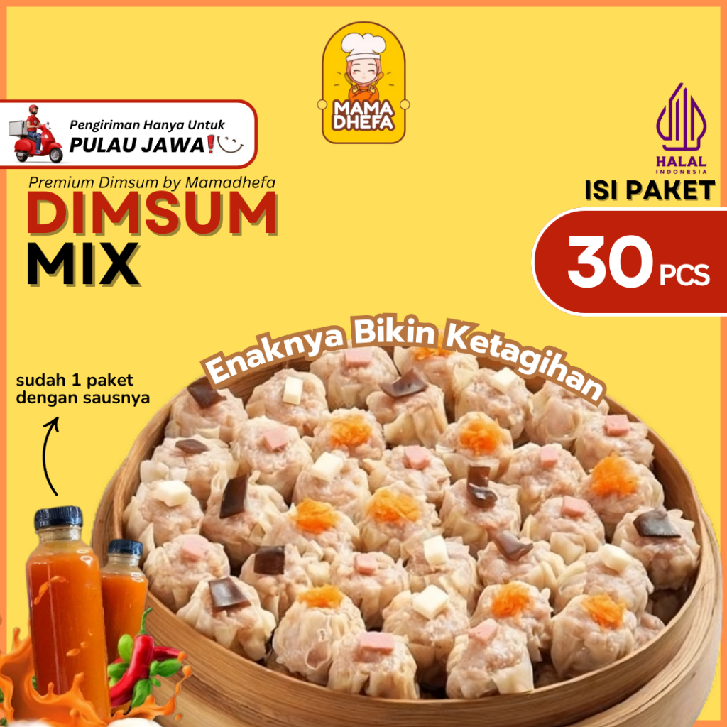 Jual Dimsum Premium Mix isi 30 pcs Halal dengan Saus di Kota Demak ...