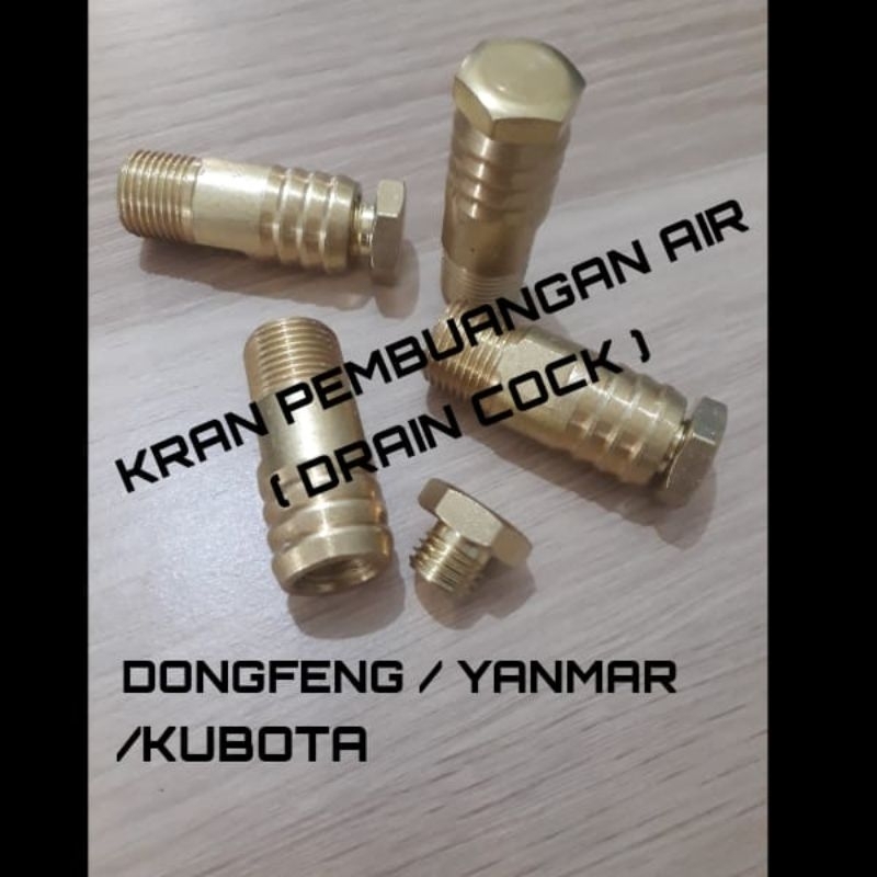 Jual Kran Air Drain Cock Dongfeng Yanmar Kubota Model Lurus Bahan ...