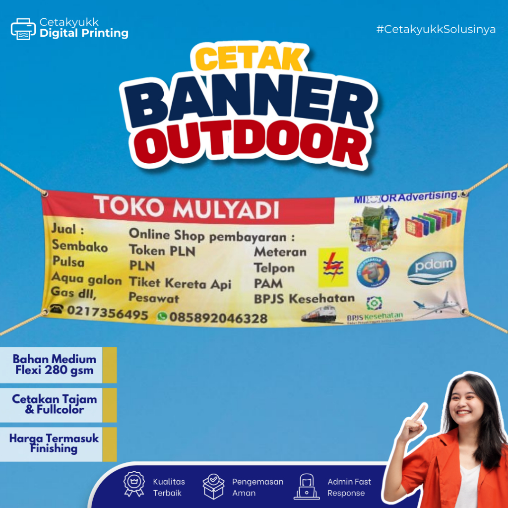 Jual Cetak Banner Spanduk Baliho Umbul - Umbul Rountag Custom Resolusi Tinggi Bahan Flexi 280 ...