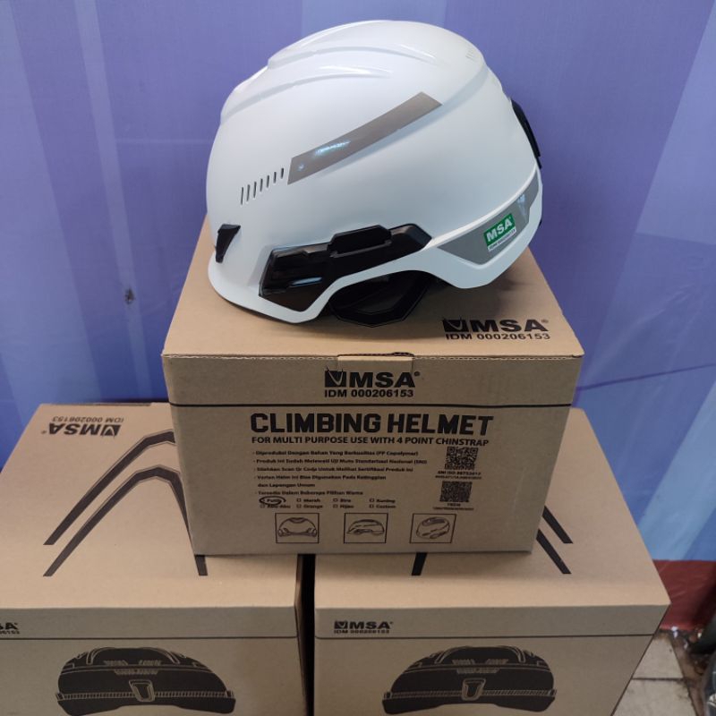Jual Helm Climbing MSA H1 Safety Helmet Warna Putih Murah Berkualitas ...