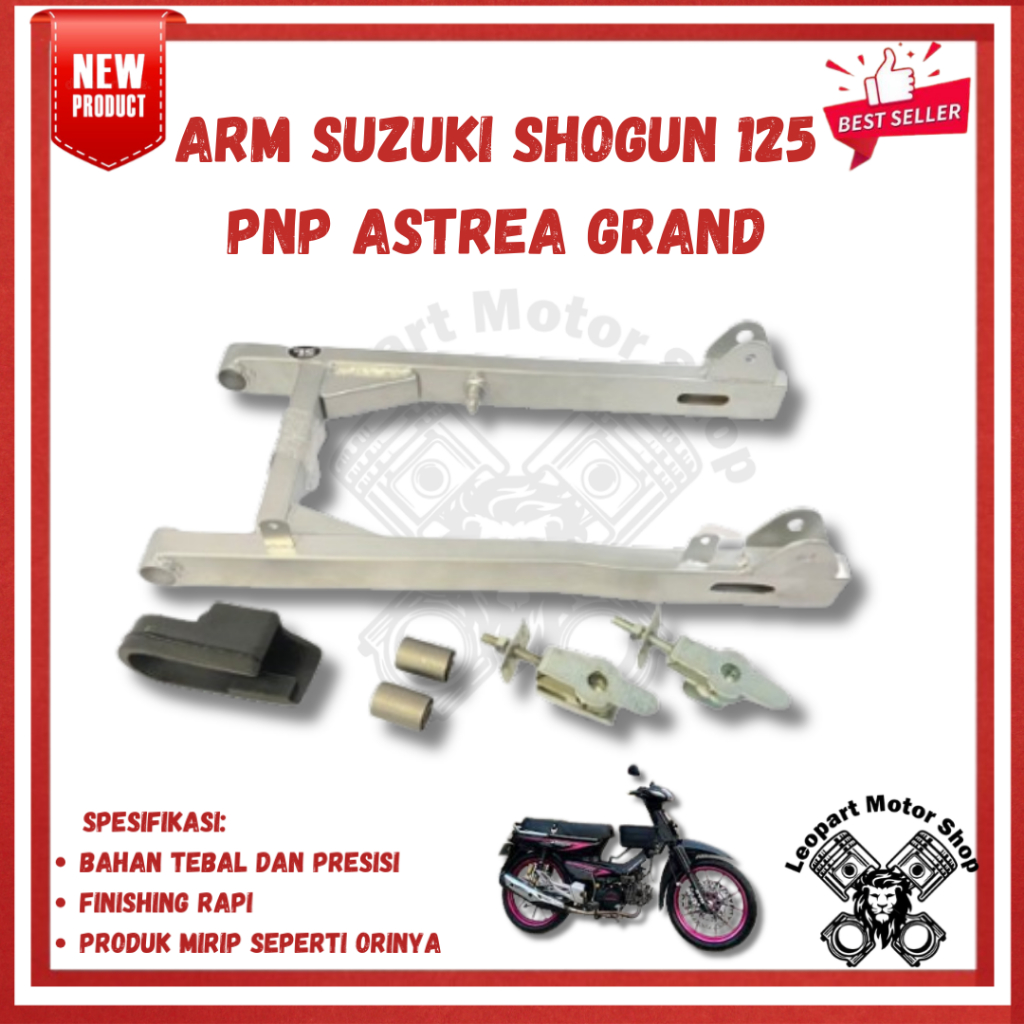 Jual Swing Arm Suzuki Shogun 125 Pnp Astrea Grand Tebal Presisi Silver ...