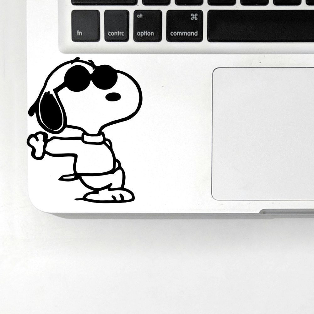 Jual Stiker Cool Snoopy Leaning on - Laptop Macbook Sticker | Shopee ...