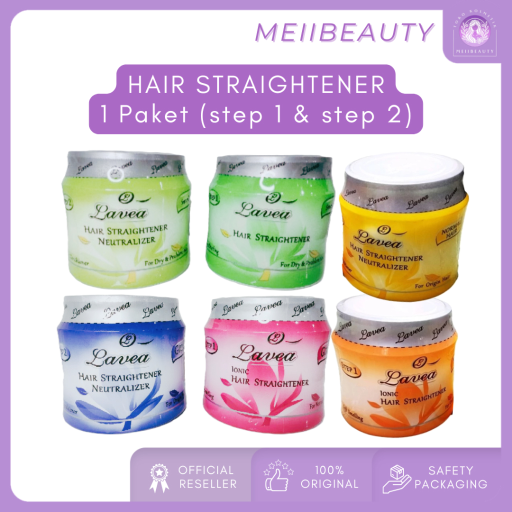 Jual LAVEA Hair Straightener Step 1 & Step 2 | Paket Obat Pelurus ...