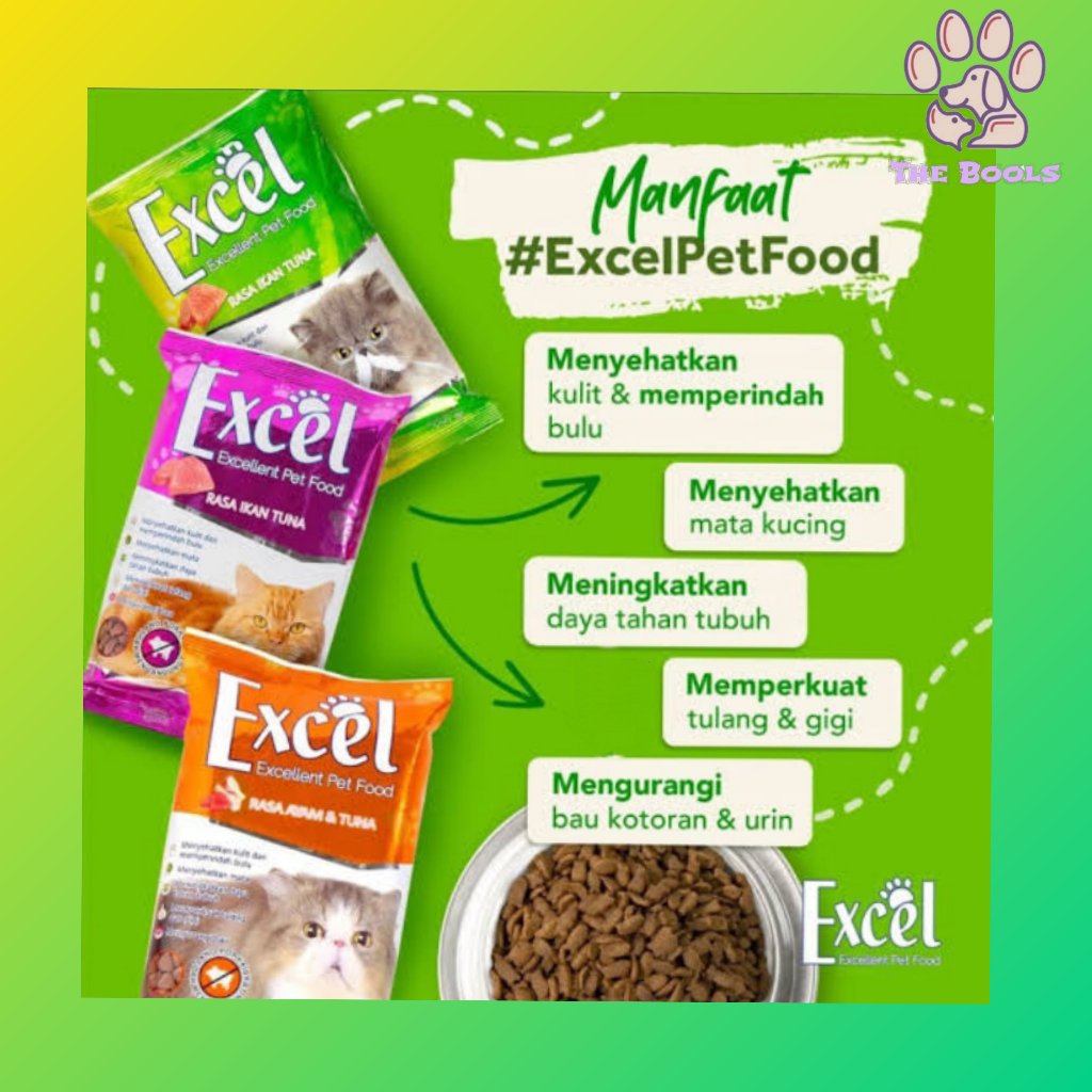 Jual (The Bool's) 500gr Excel Cat Food Makanan Kucing Kering | Shopee ...