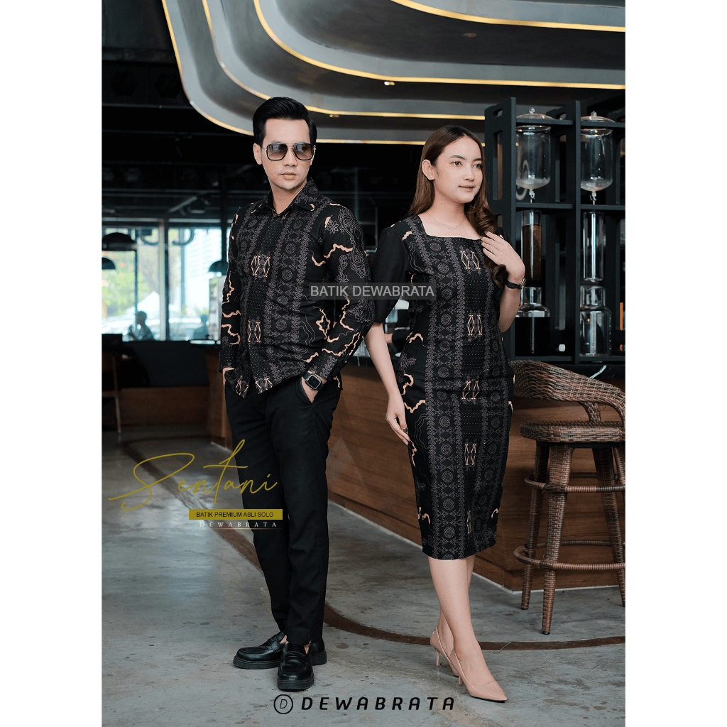 Jual Motif Sentani Batik Couple Modern Set Couple Kemeja Dress Couple ...