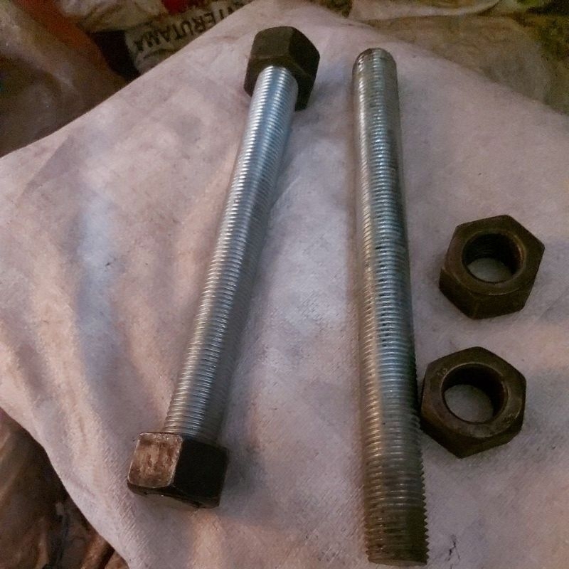 Jual Stud Bolt B7 1¼x340mm Drat Baja M32 Inchi Halus Grade A193 B7 ...
