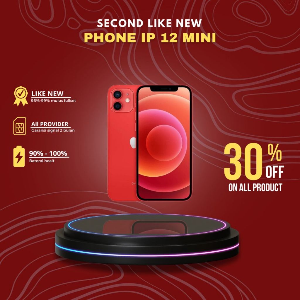 Jual IP 12 MINI SERIES 128GB/64GB SECOND ORIGINAL | Shopee Indonesia
