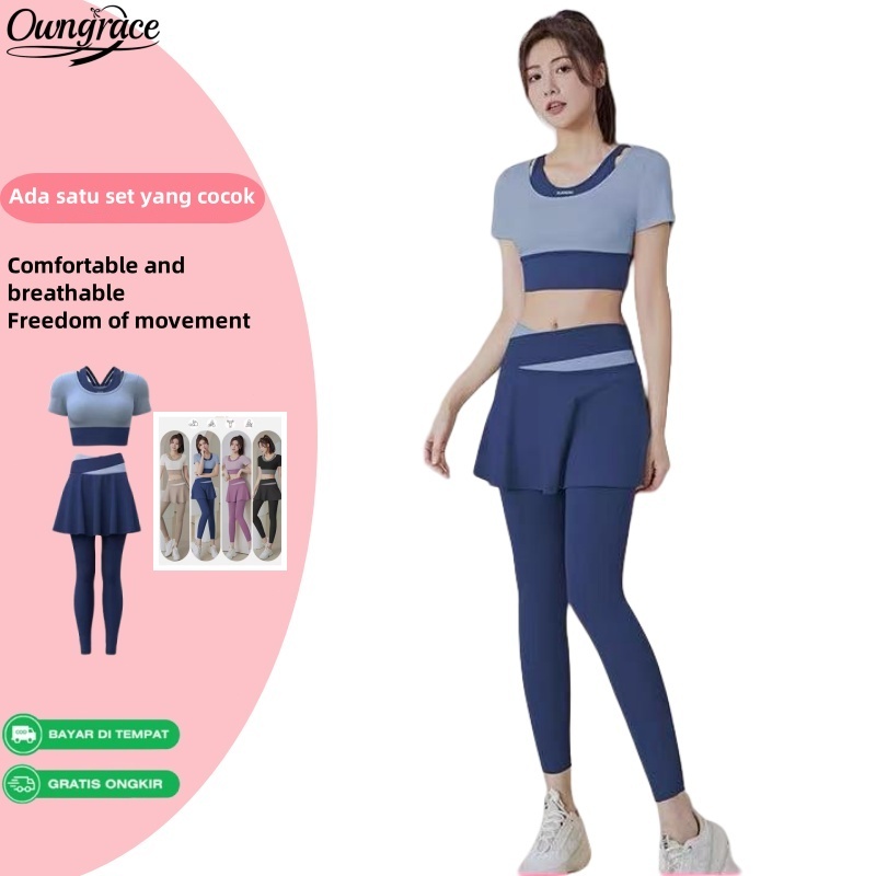Jual pakaian olahraga wanita set T-Shirt dan Rok set rok olahraga ...