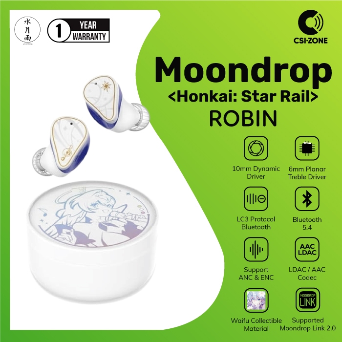 Jual Moondrop x Honkai Star Rail ROBIN Limited Edition True Wireless TWS Earbud | Shopee Indonesia