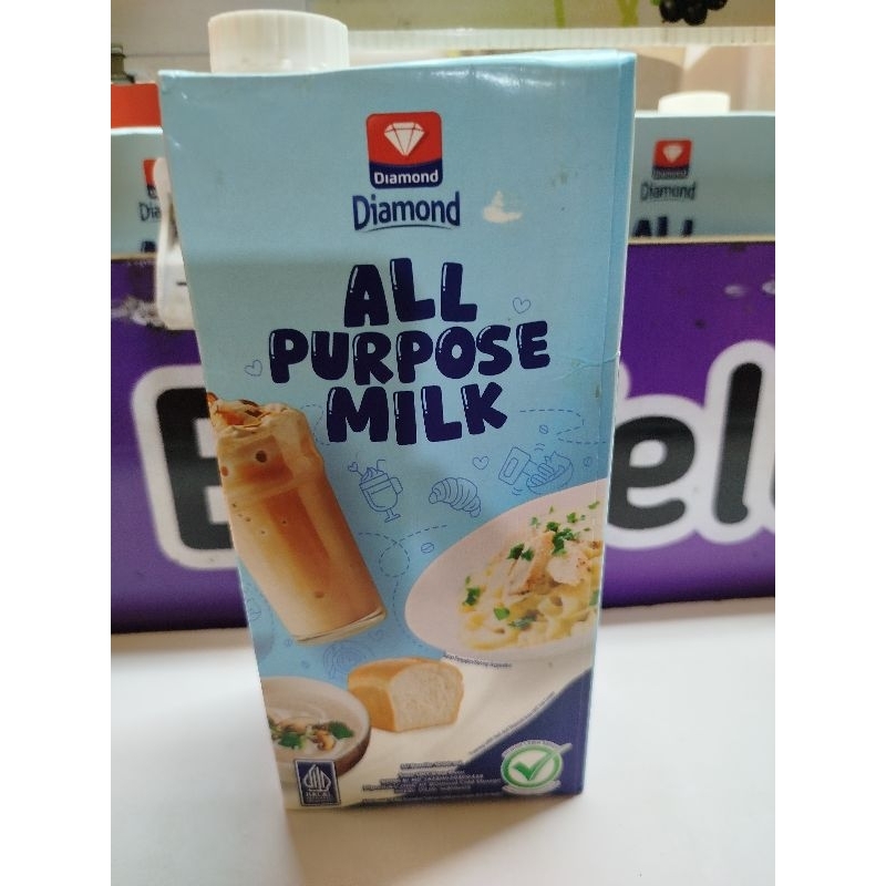 Jual New Susu UHT Diamond All Purpose Milk 1 Liter | Shopee Indonesia