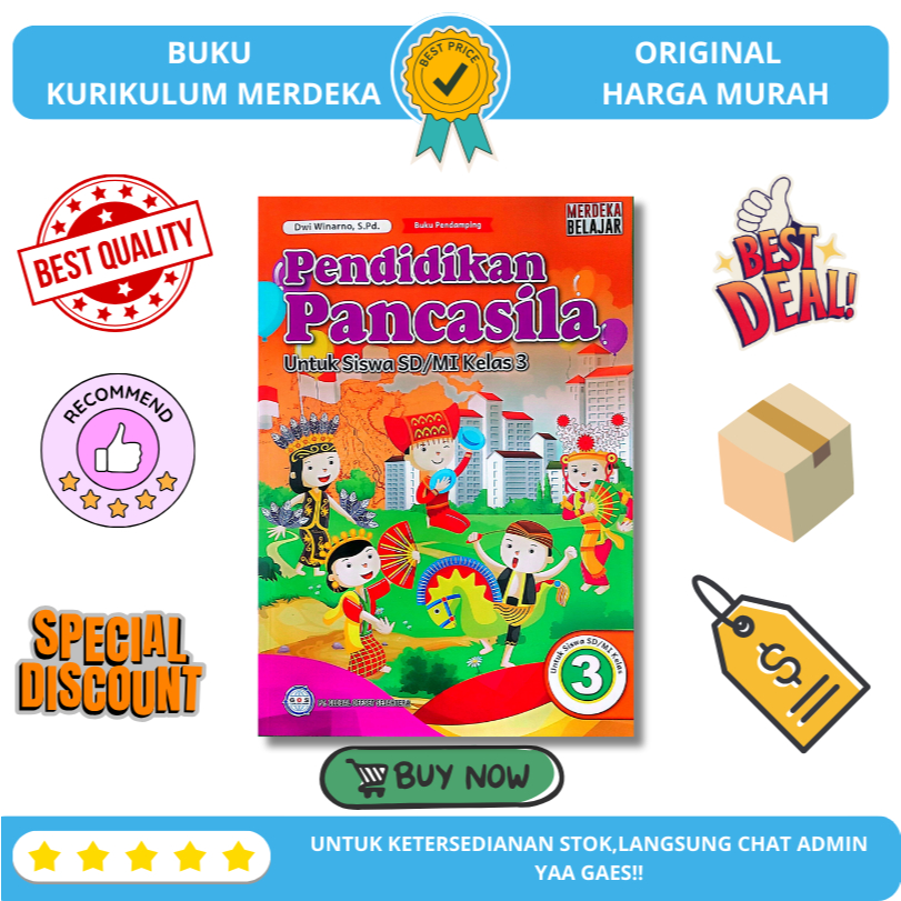 Jual BUKU SISWA KURIKULUM-MERDEKA KELAS 3 SD/MI - PENDIDIKAN PANCASILA -PENERBIT GOS | Shopee ...