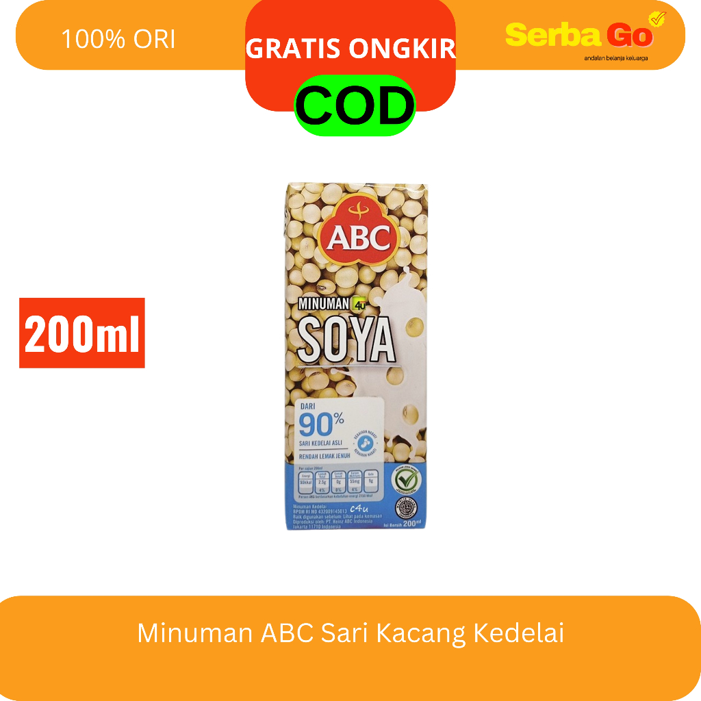 Jual ABC Susu Kedelai Soya 200ml Minuman Kemasan | Shopee Indonesia