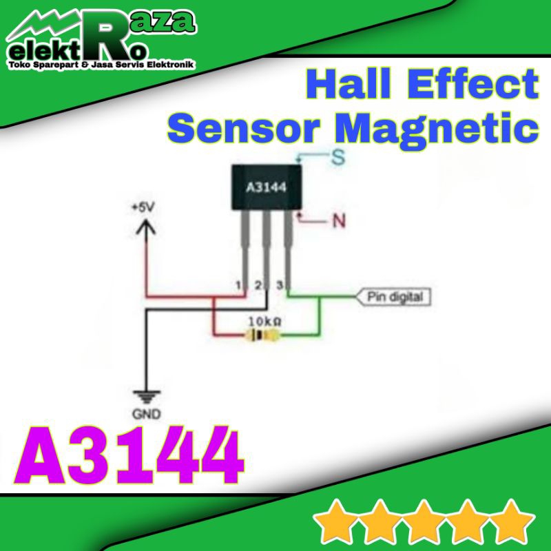 Jual Transistor Hall Effect Sensor Magnetic A3144 3144 | Shopee Indonesia