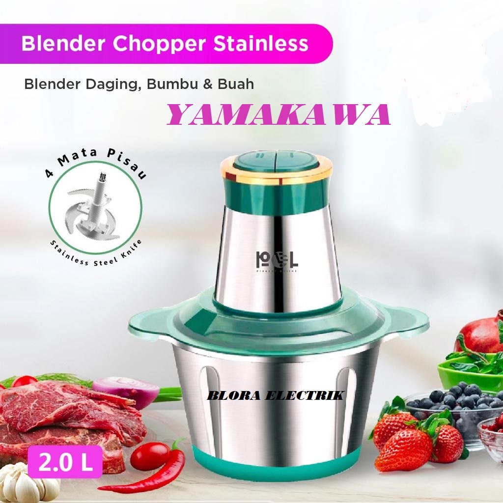 Jual Gilingan /Chopper Daging AXLO/HOMELUX/YAMAKAWA 4 Mata Pisau Super ...