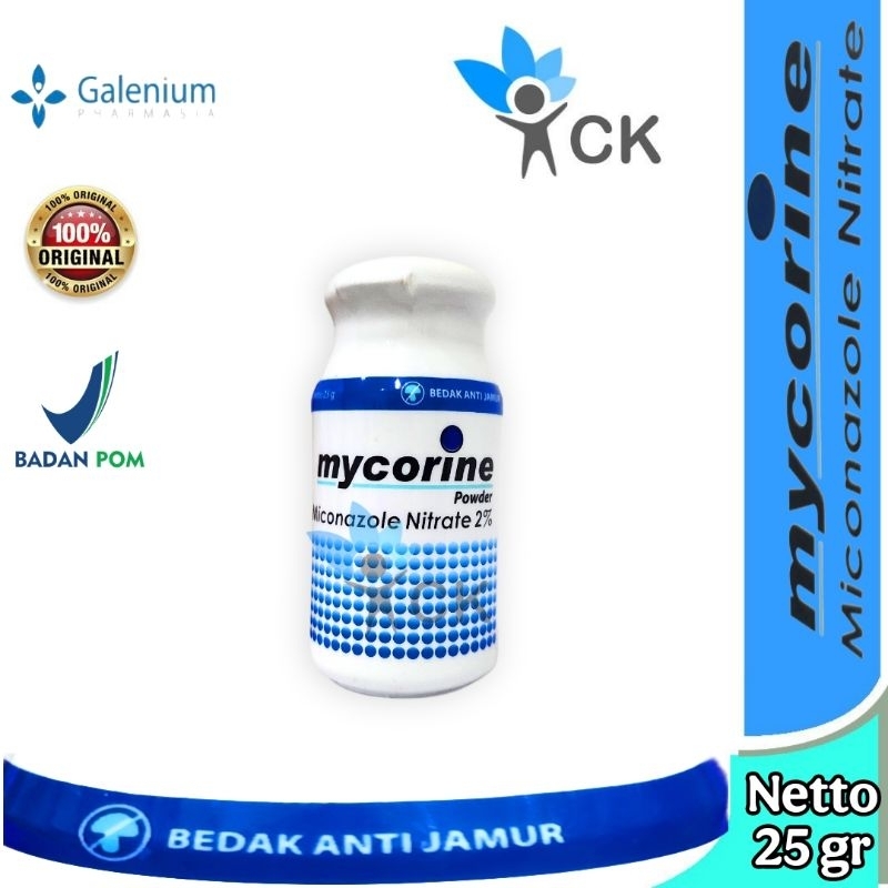 Jual MYCORINE BEDAK 25 GR bedak anti jamur | Shopee Indonesia