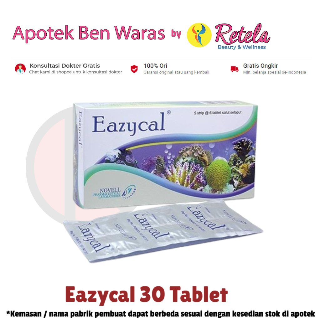 Jual Eazycal 30 Tablet / Osteoporosis / Vitamin Tulang | Shopee Indonesia