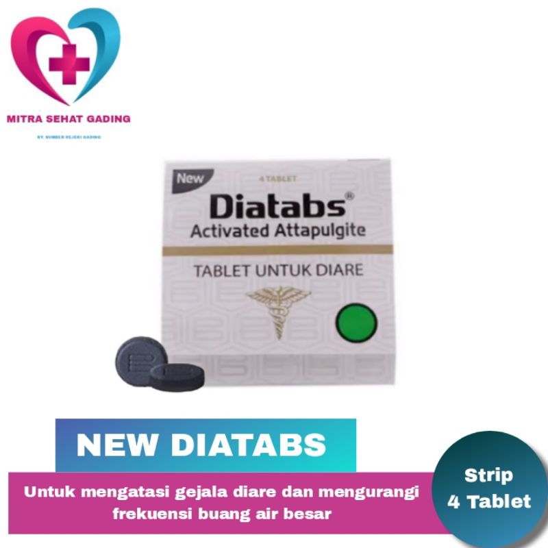 Jual New Diatabs Strip 4 Tablet - Obat Antidiare Penyerap Racun ...