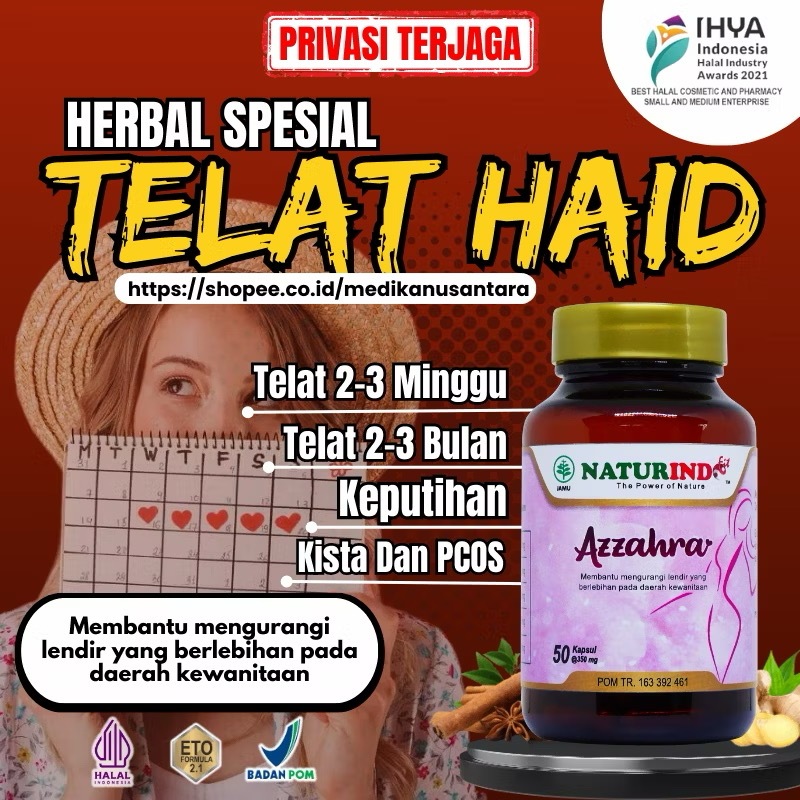 Jual Obat Pelancar Haid Telat Datang Bulan 1 2 3 Tidak Teratur ...
