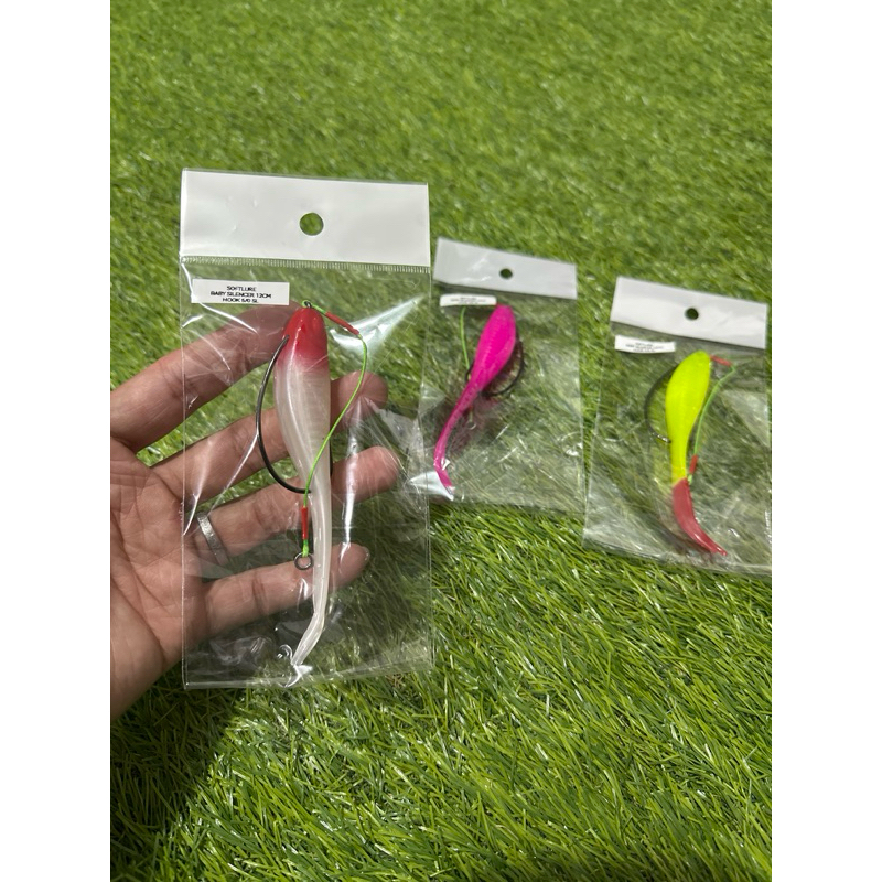 Jual UMPAN SOFTLURE BABY SILENCER 12CM 13GRAM HOOK 5/0 SL | Shopee ...