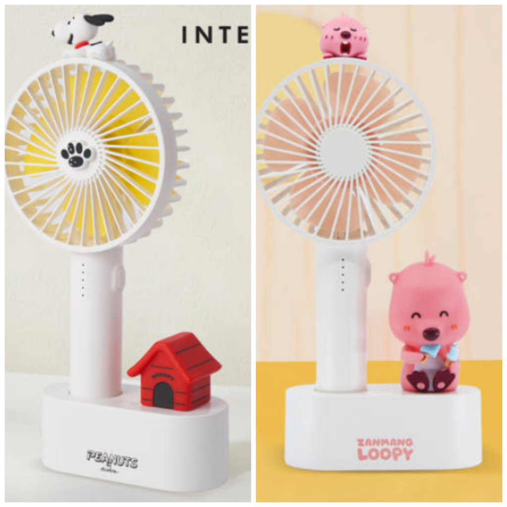 Jual Peanuts Snoopy mood light fan tabletop silent wireless fan Zanmang ...