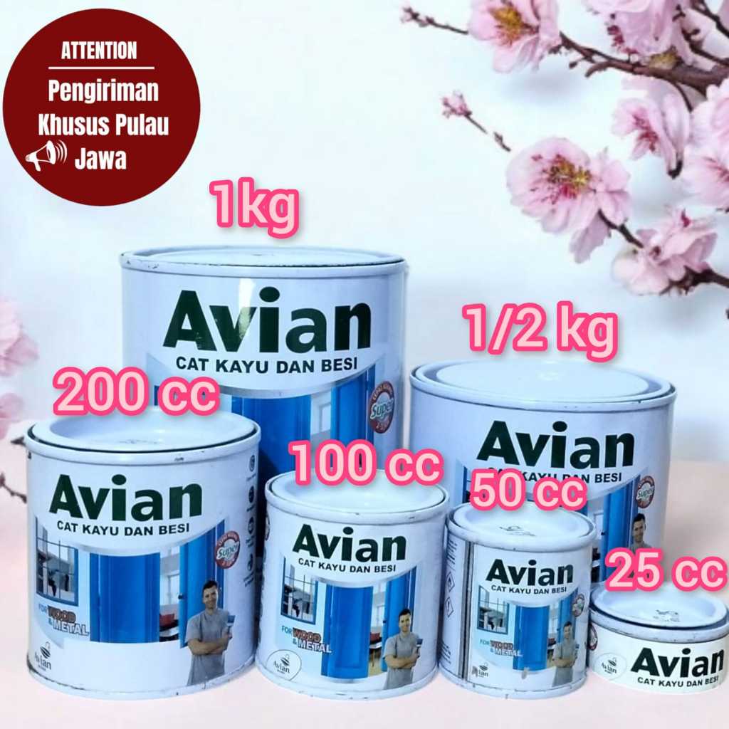 Jual Cat Besi Avian 25 cc / Cat Kayu Besi Avian 25 ml/Cat Cat Avian ...