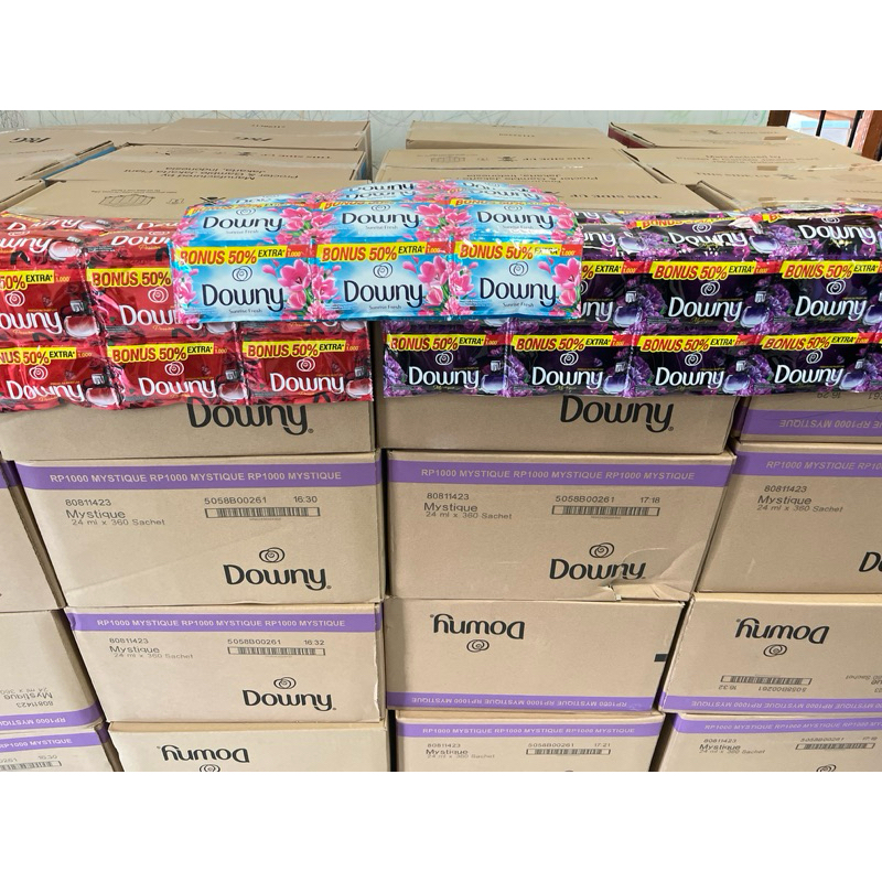 Jual Downy Sachet 1000 24ml Kemasan baru bonus isi 50% (BISA DI MIX / 1 ...