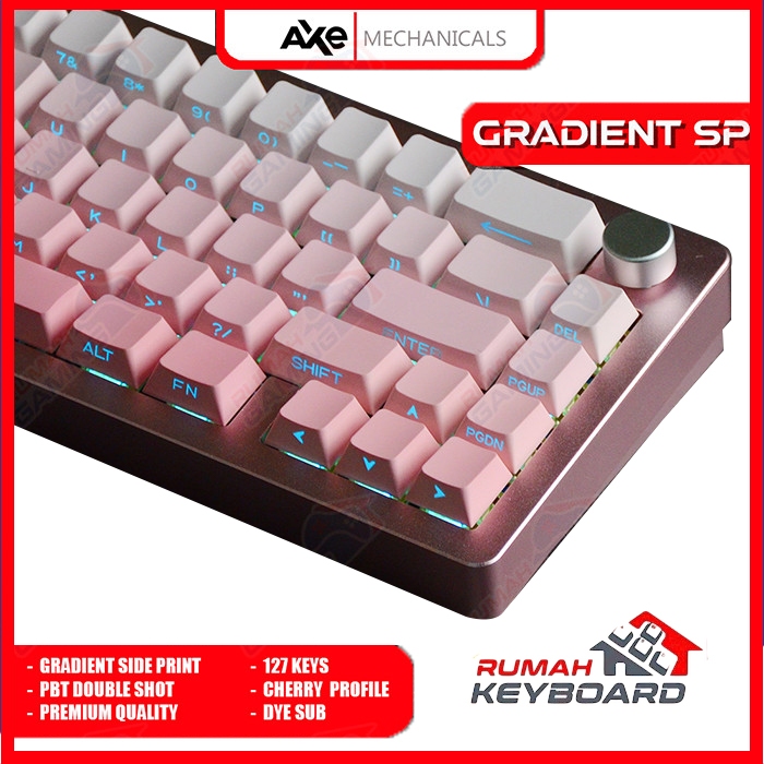 Jual AXE MECHANICALS - Cherry - Gradient White Pink - Side Print ...