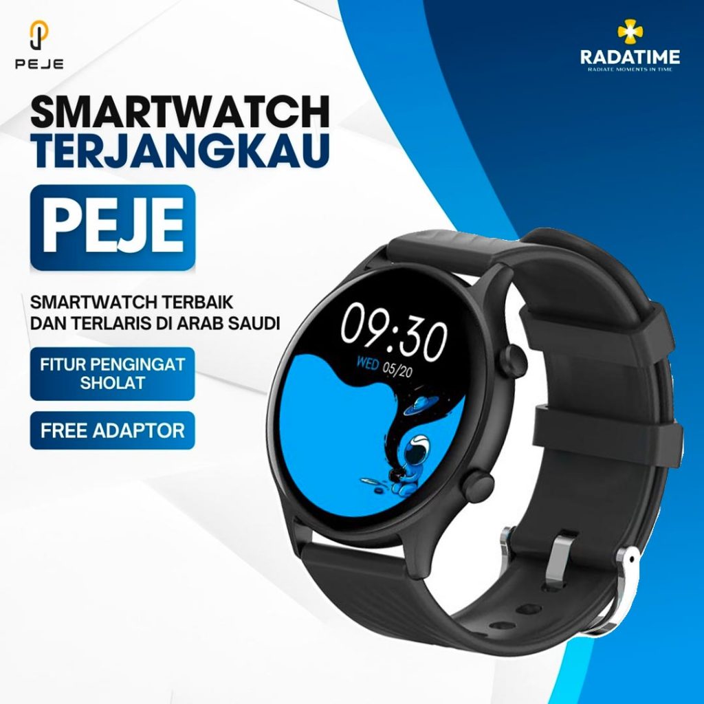 Jual [FREE ADAPTOR + STRAP] Smartwatch PEJE 100% Original PEJE-ZW04-BK ...