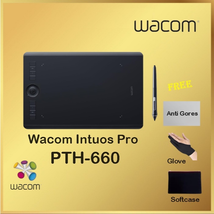 Jual Wacom Intuos Pen Tablet Pro Medium PTH-660/K0-CX PTH660 PTH 660 K0 | Shopee Indonesia