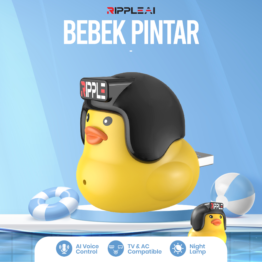 Jual Ripple Bebek Pintar 2nd Smart AI Remote USB Voice Control AC/TV ...
