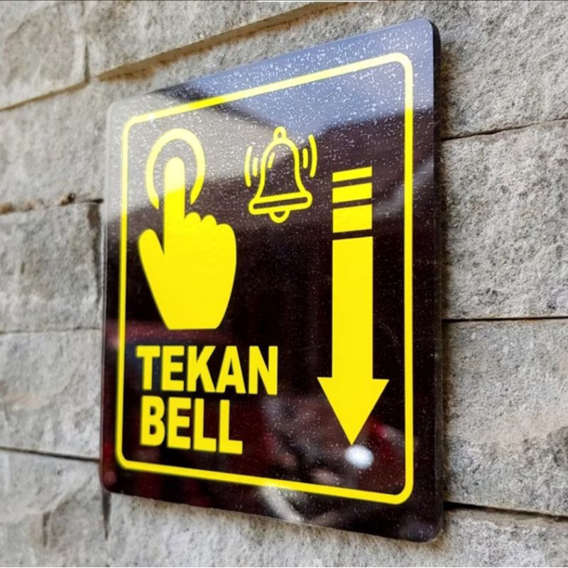 Jual Papan Tanda Bell Akrilik / Sign Board Bell Akrilik Outdoor ...