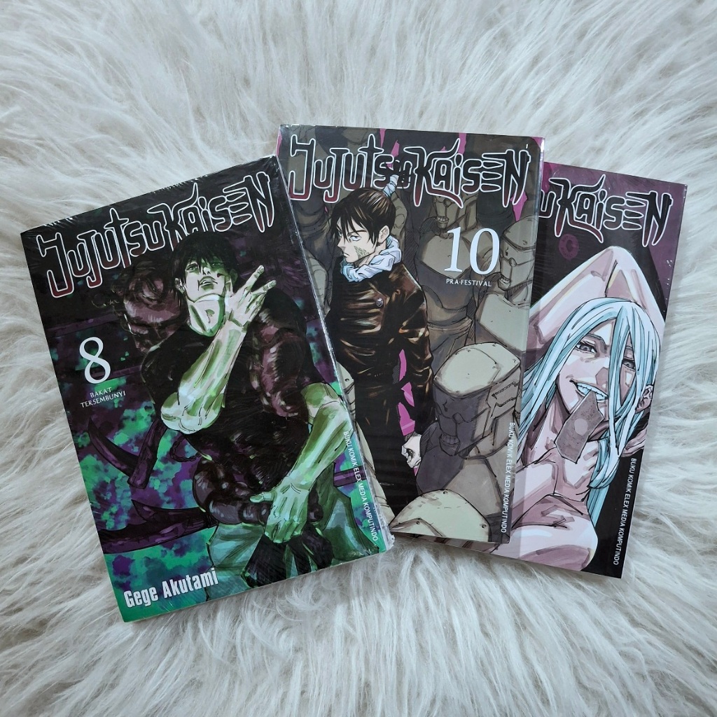 Jual [SEGEL] Komik Jujutsu Kaisen Vol. 8 10 12 (Gege Akutami) - ELEX JJK | Shopee Indonesia