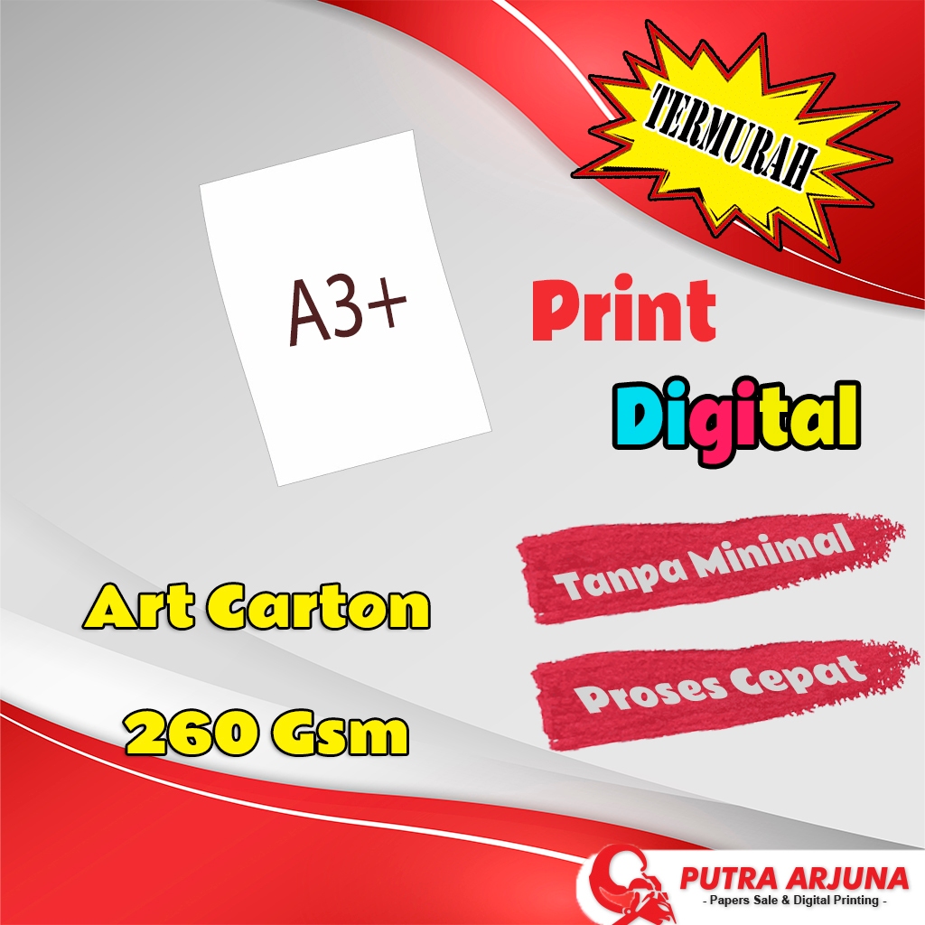 Jual Print Murah Digital A3+ | Art Carton 260gsm | Print A3 AC 260 ...