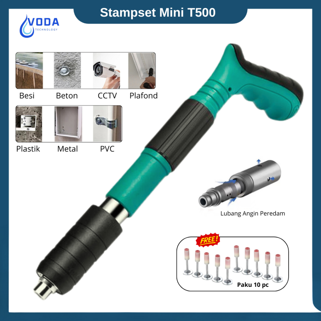 Jual Stampset Mini T500 Paku Tembak Beton Otomatis Untuk Konstruksi ...
