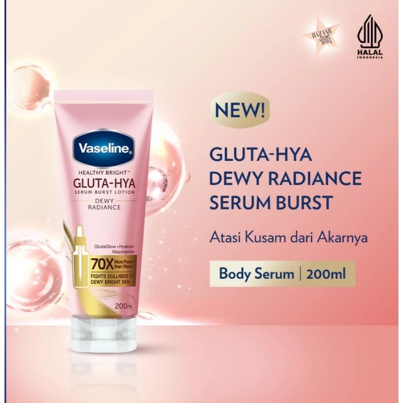 Jual Vaseline GLUTA-HYA Dewy Radiance 200ml | Shopee Indonesia