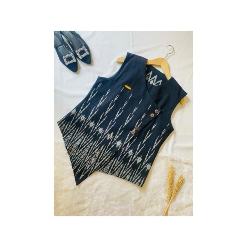 Jual HANNY VEST / VEST TENUN ETNIK / VEST TENUN HANDMADE / ROMPI TENUN ...