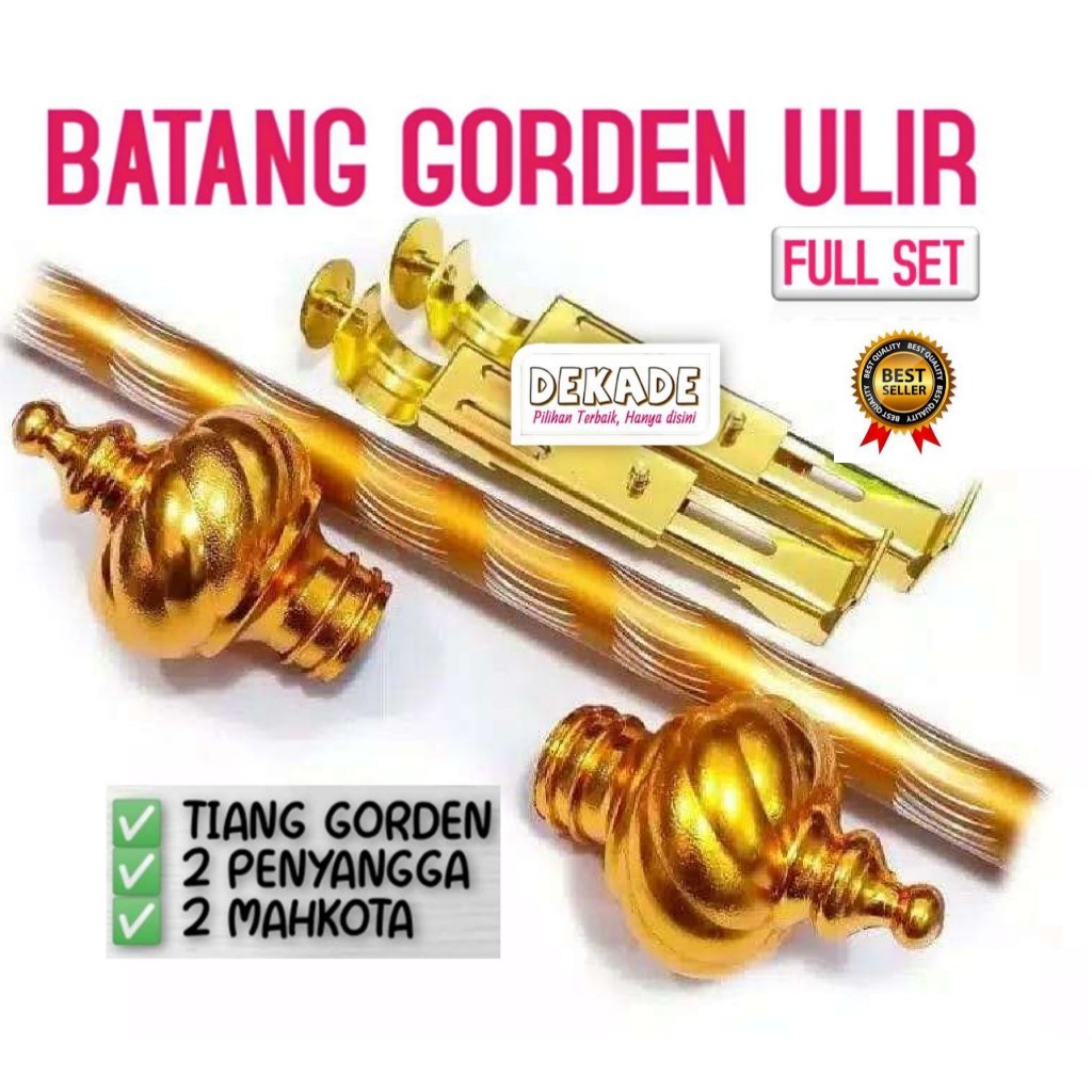 Jual tiang gorden fullset / batang gorden fulset / besi gorden set ...