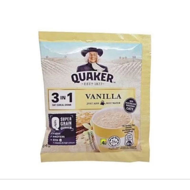 Jual QUAKER OAT 3IN1 SACHET per 10 pcs | Shopee Indonesia