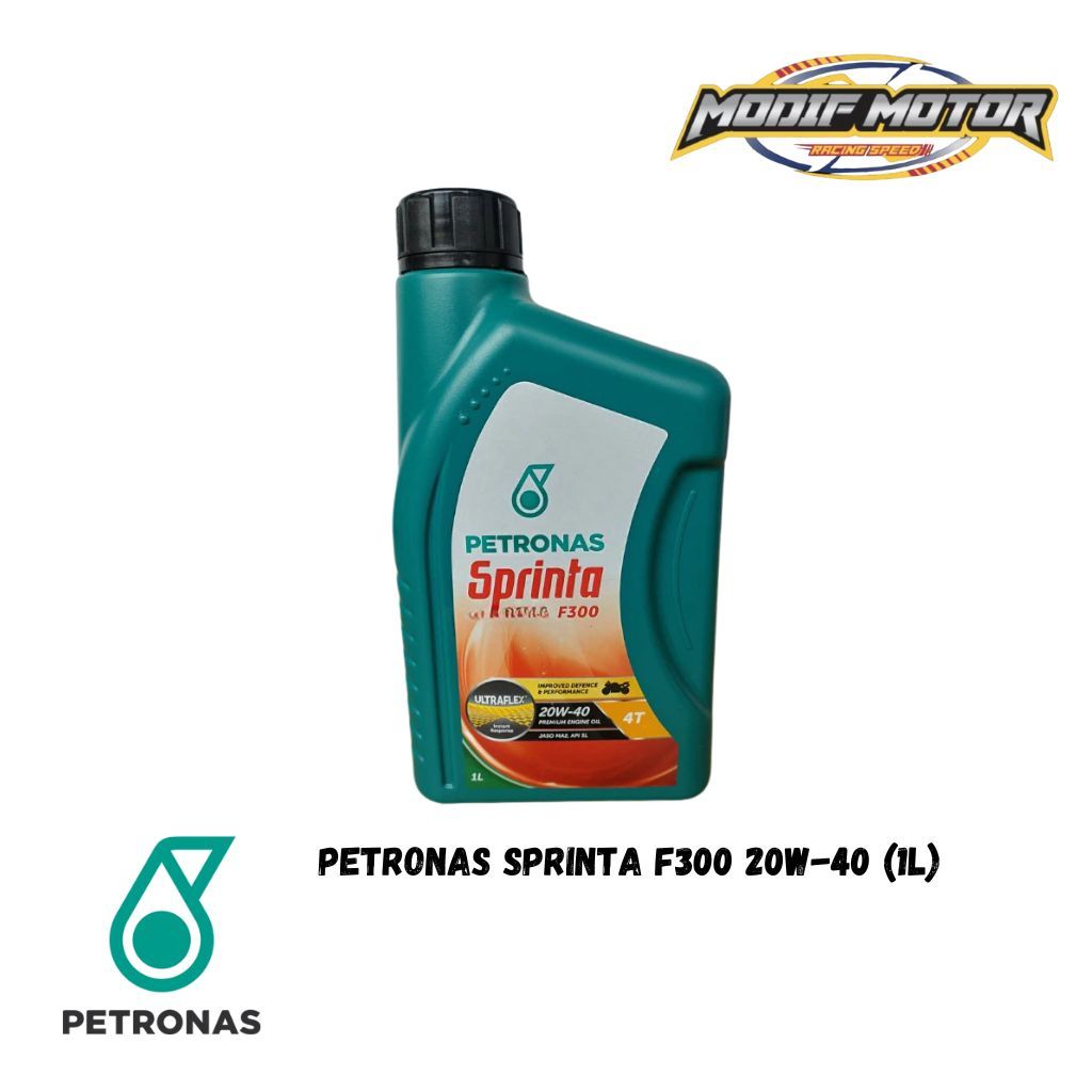 Jual Oli Motor Petronas Sprinta F300 20W 40 Ukuran 1 Liter Motor 4 Tak ...