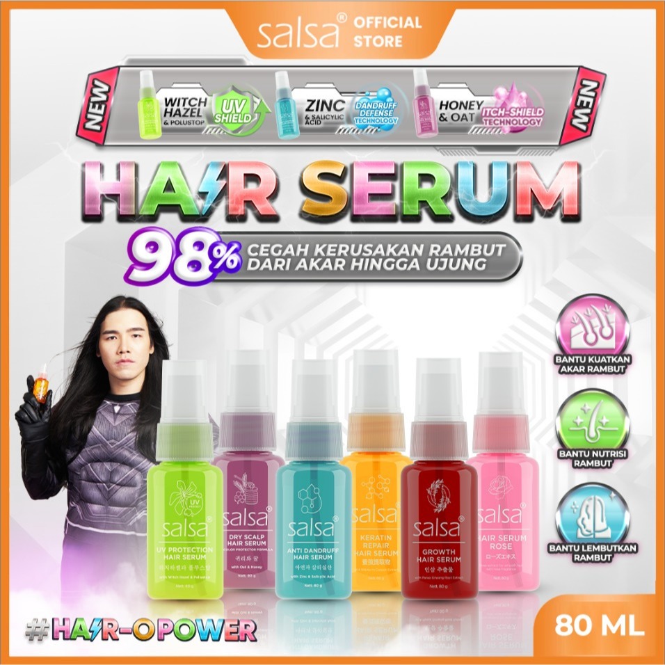 Jual MFI - Salsa Hair Serum Spray Series | Netto 80mL | Parfume Rambut ...