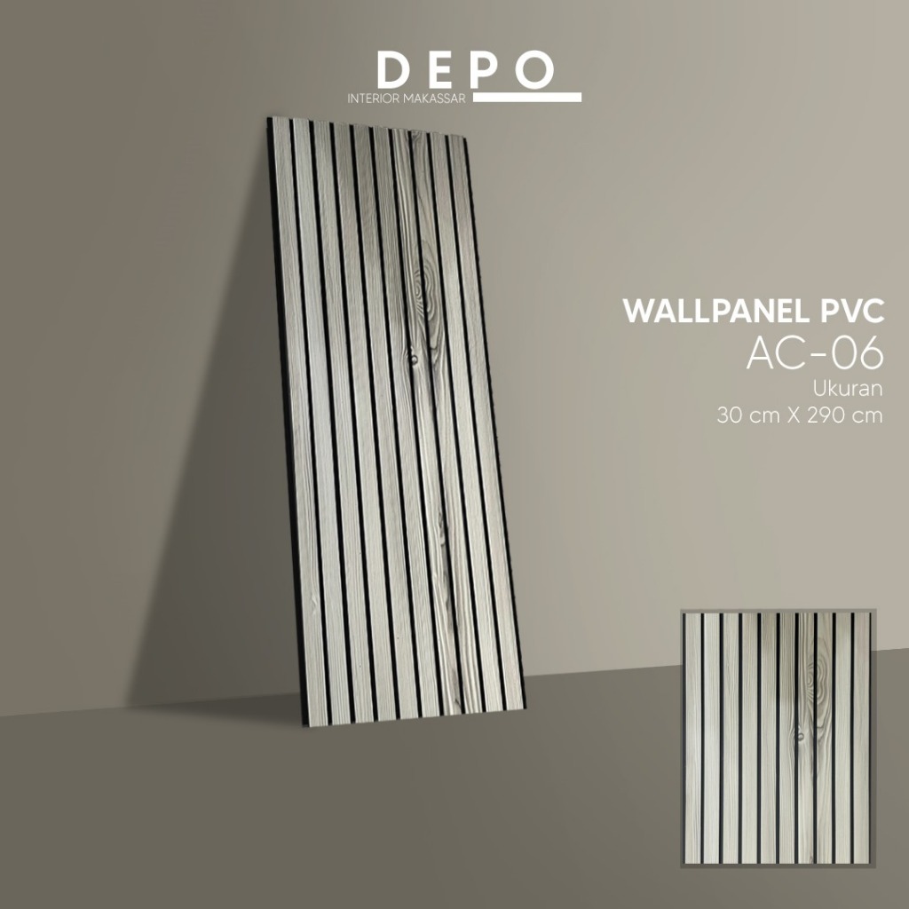 Jual Wallpanel PVC 30x290 cm/Motif Kayu / Panel Dinding Tempel ...