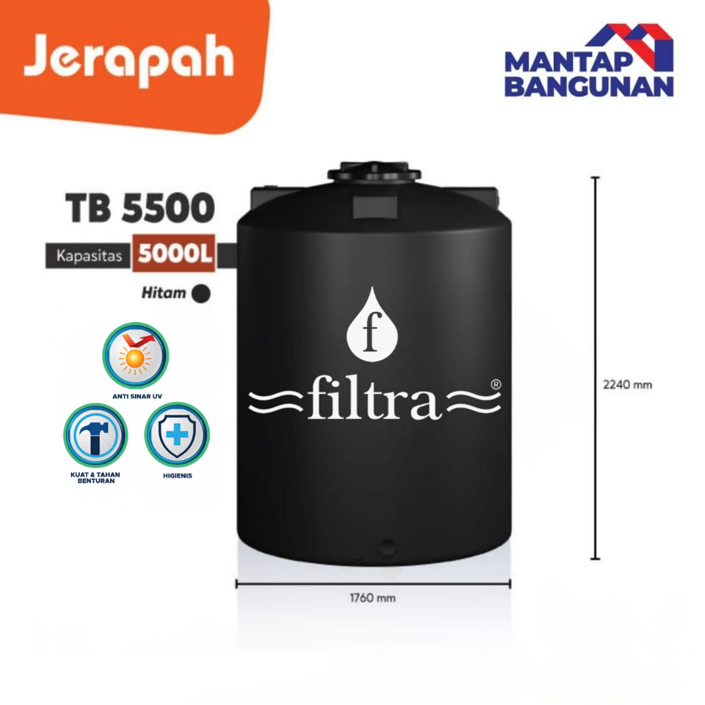 Jual Tangki Air Filtra TBF 5500 (5000 Liter) | Shopee Indonesia